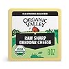 Organic Valley Cheddar Cheese, Sharp, Made with Raw Milk, Non GMO, RBST ...