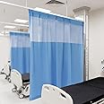 Amazon.com: Medical Privacy Screen Room Divider Curtain with Flat Hooks ...