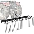 Amazon.com : GAOMON 60 Inch Pine Straw Rake, 26 Coil Spring Tines ...