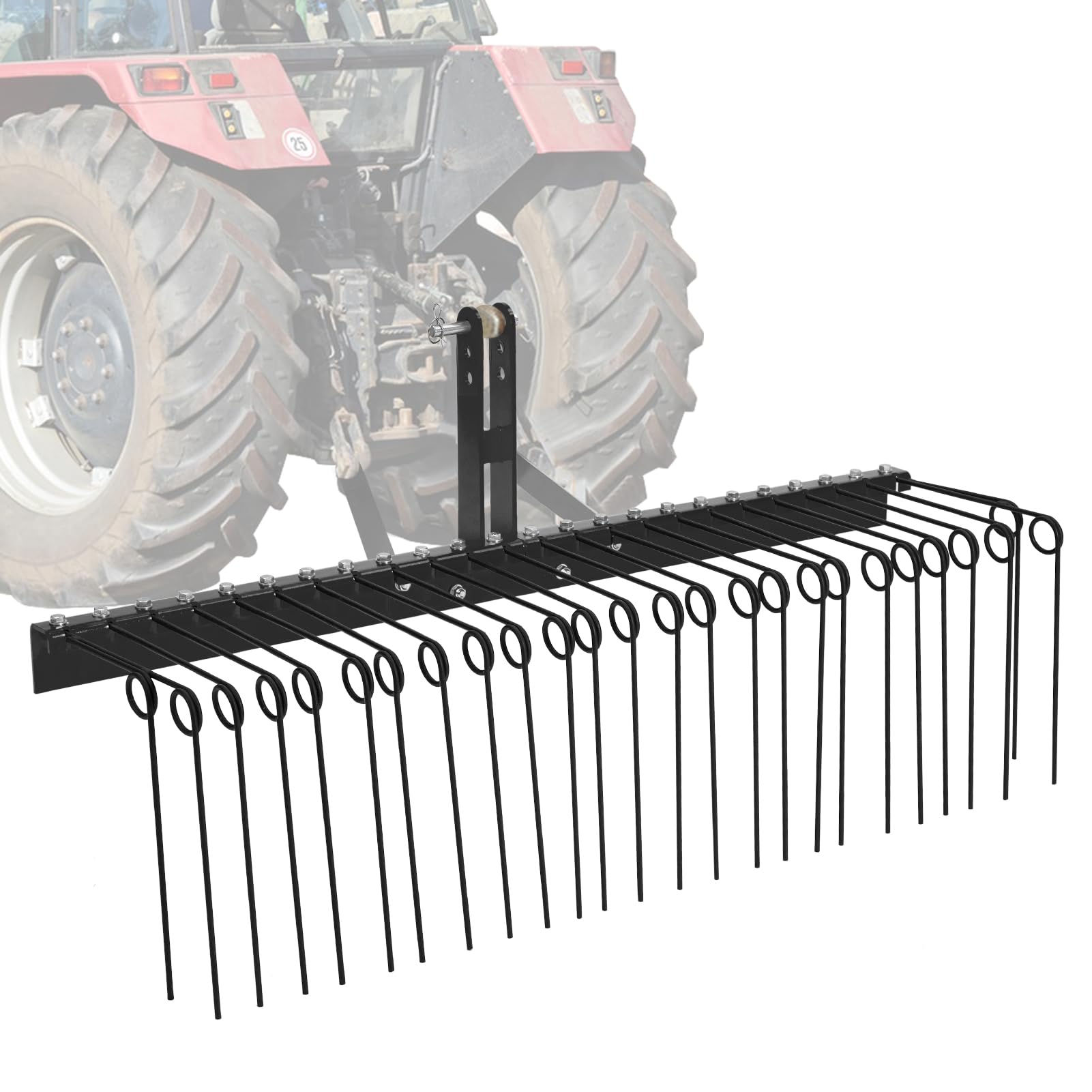 Mua GAOMON 72 Inch Pine Straw Rake, 30 Coil Spring Tines Durable Powder ...
