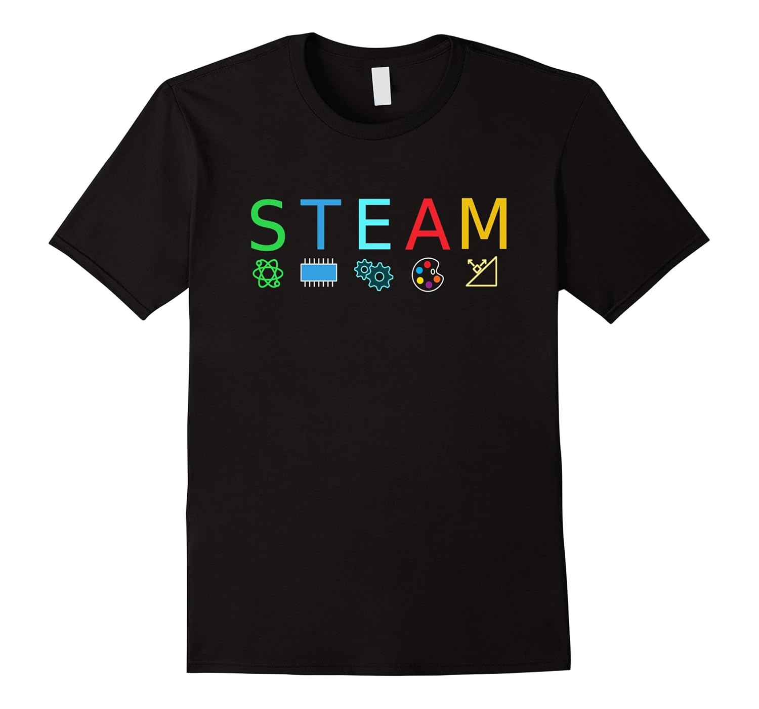 STEAM Symbols T- Shirt STEM Science Engineering ART Math Tee-TH – TEEHELEN