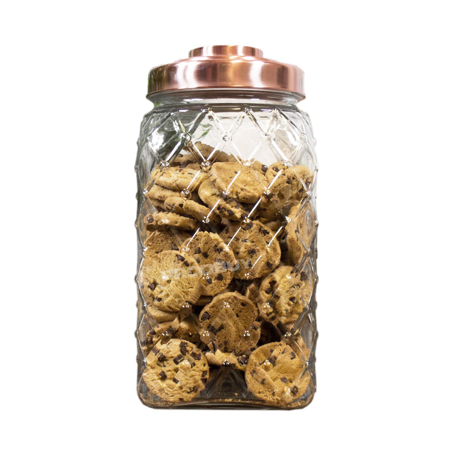 4 Litre Extra Large Glass Storage Jar With Copper Coloured Lid Buy 4-litre-extra-large-glass-storage-jar-with-copper-coloured-lid-buy
