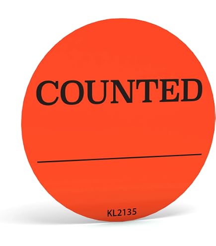 Inventory Sticker Kenco 2" Circle Inventory Control Stickers For ...