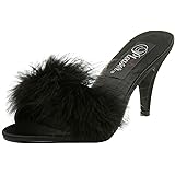 Amazon.com | Fabulicious Women's Belle-301F Marabou Slipper | Platforms ...