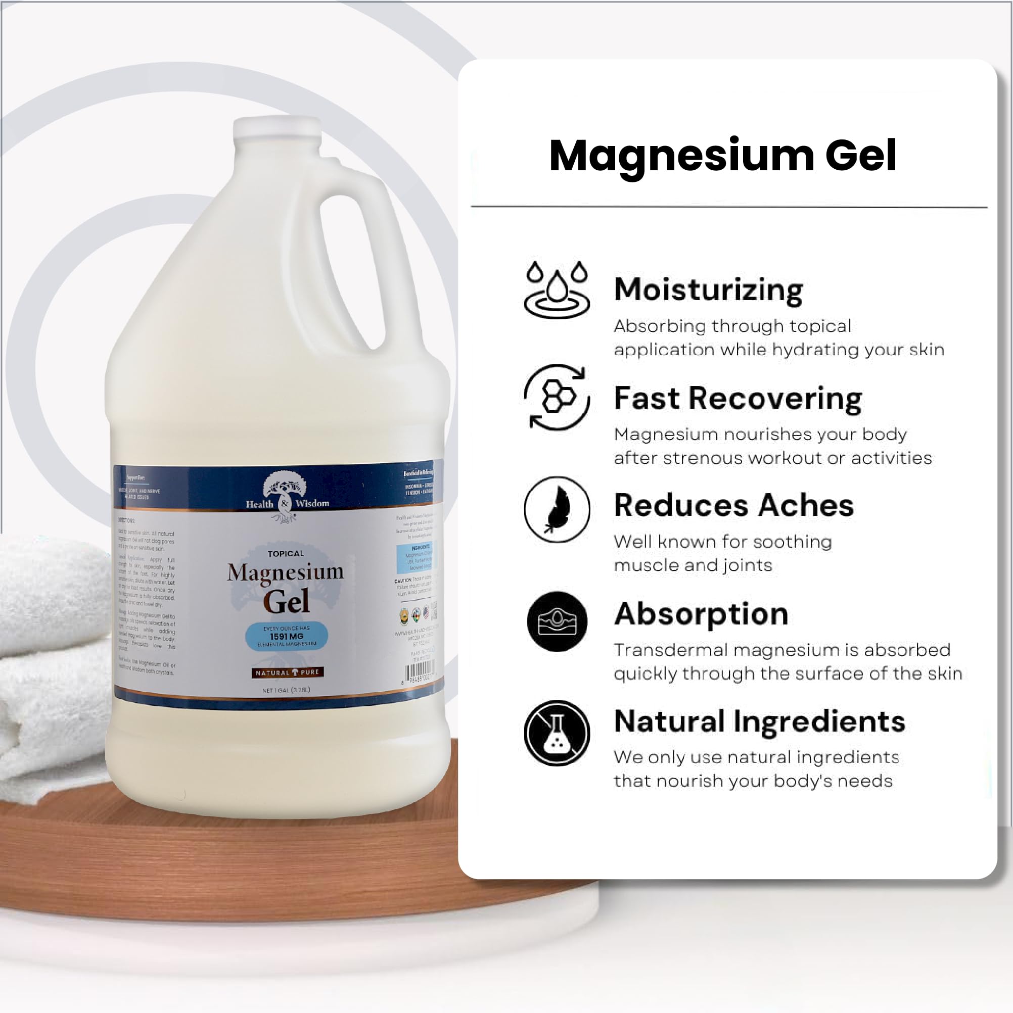 Mua Health and Wisdom Topical Magnesium Gel with Seaweed Extract ...