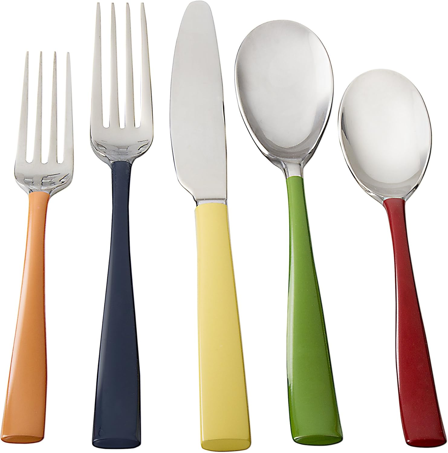 Amazon.com | Fiesta 20-Piece Hacienda Enamel Flatware Set, Stainless ...