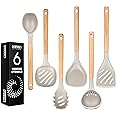 Amazon.com: Large Kitchen Utensils Set, 6 Pcs Heat Resistance Silicone ...