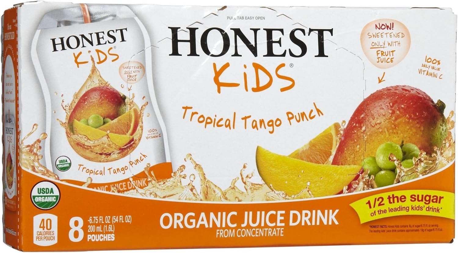 Amazon.com: Honest Beverages Honest Kids Organic Juice Drink Tropical ...