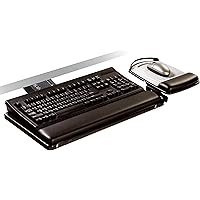 3M Easy Adjust Sit to Stand Keyboard Tray, Height and Tilt Adjustable ...
