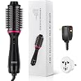 Amazon.com : VEVOR Dual Voltage Hair Dryer Brush, 110V/240V Hair Dryer ...
