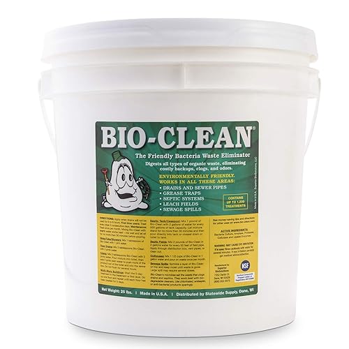 Bio-Clean Drain Septic Bacteria (25lb Bulk) Cleans Drains- Septic Tanks ...