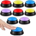 Amazon.com: Honoson 8 Pieces Recordable Answer Buzzers Button Game Show ...