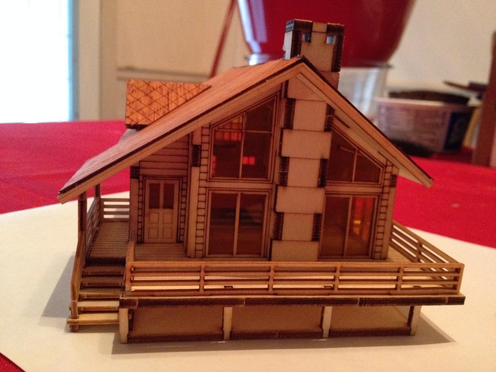 $6/mo - Finance Desktop Wooden Model Kit Garden House A with a Large ...