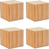 Amazon.com: 8PACK Wooden Blocks for Crafts, Unfinished Wood Cubes ...