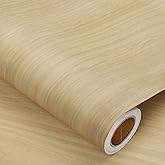 Heroad Brand Natural Wood Contact Paper for Cabinets Realistic Light ...