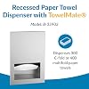 Bobrick Recessed Friction-Catch Paper Towel Dispenser for Commercial ...