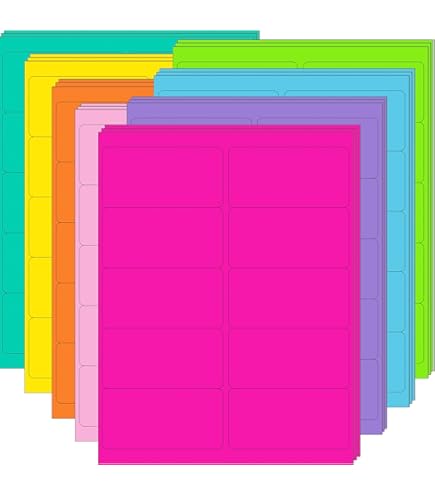 Organization Stickers 320 Count STARLIBOO Colored Moving Labels - 320 ...