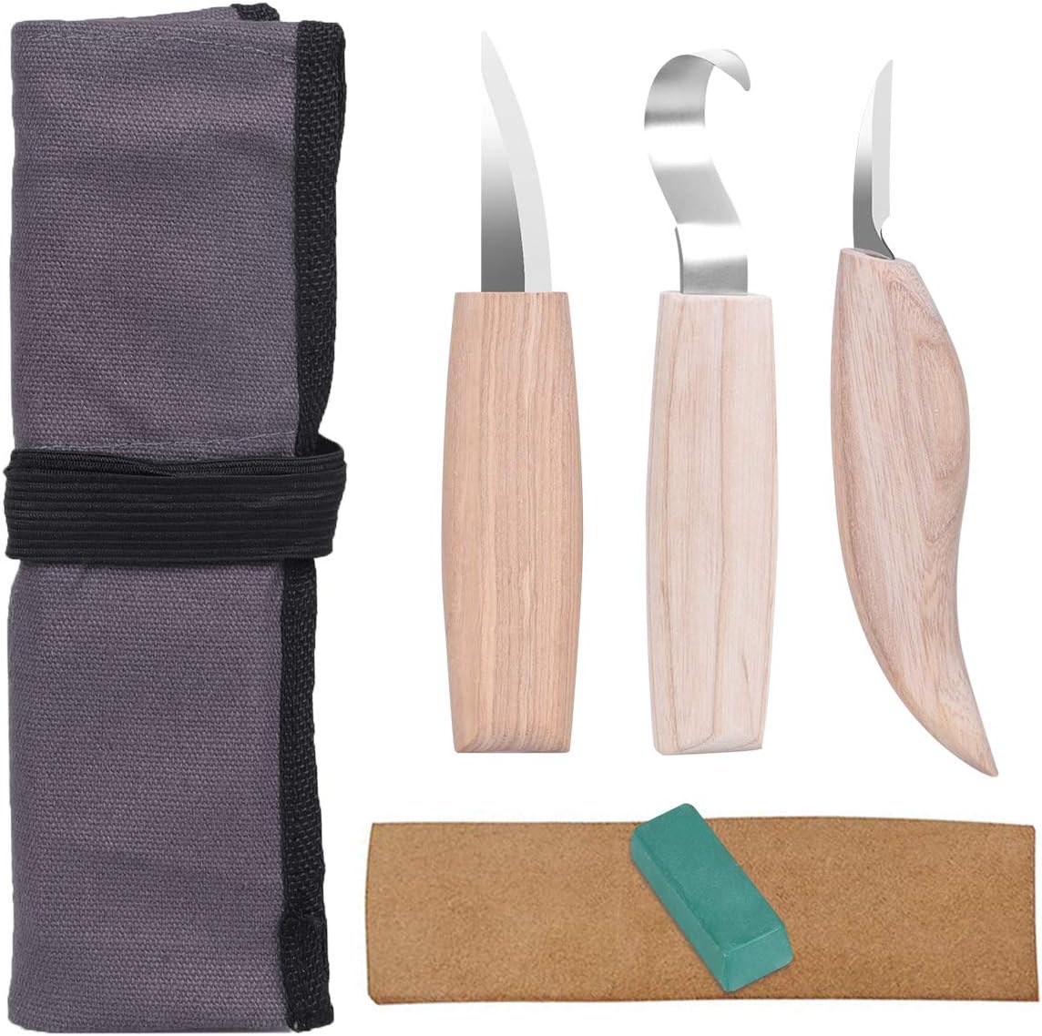 SanGlory Schnitzmesser,3PCS Holz Skulptur Schnitzen Kerbschnitzmesser ...