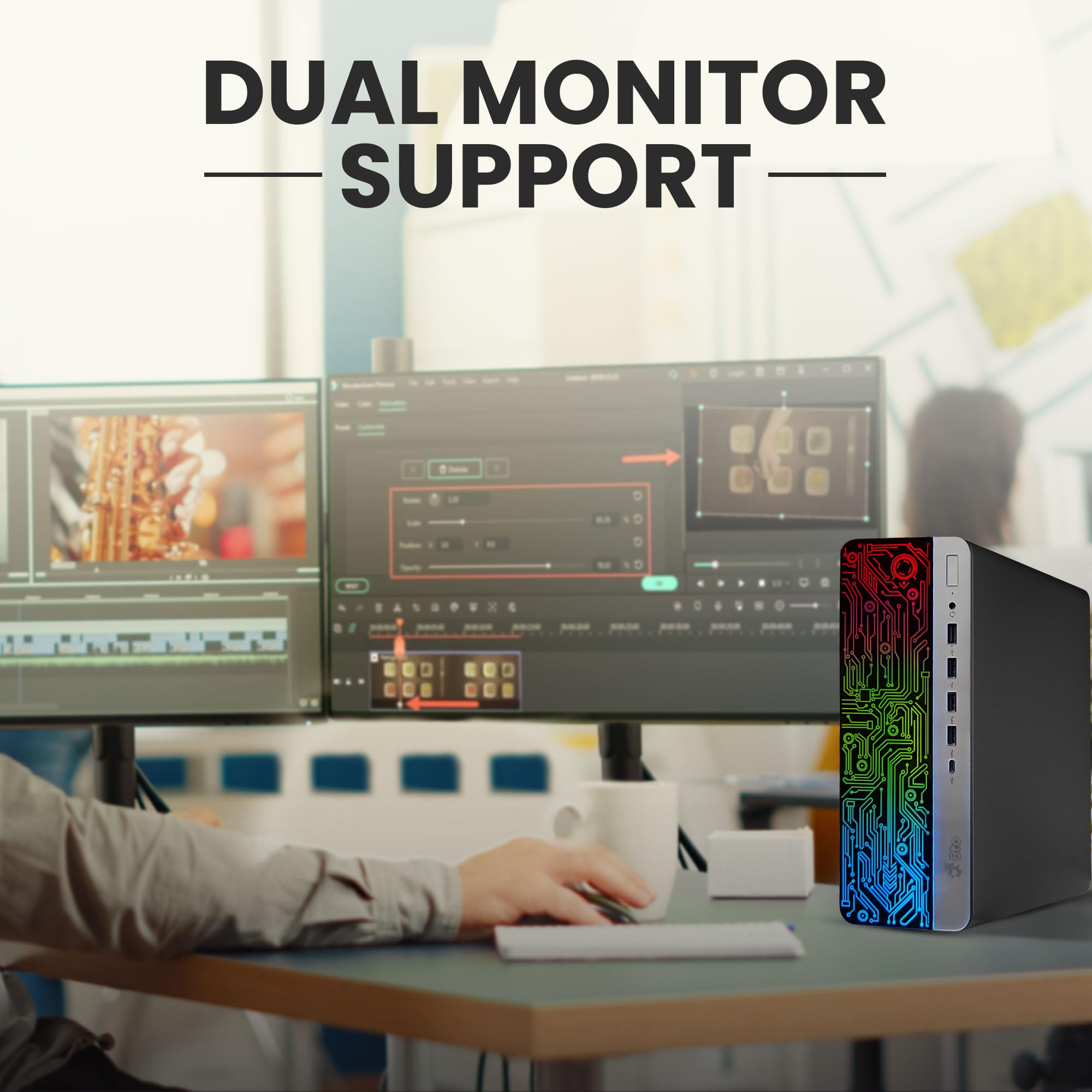 Mua BTO RGB Gaming PC and Monitor Bundle - Intel Core i5-6th Gen, 16GB ...