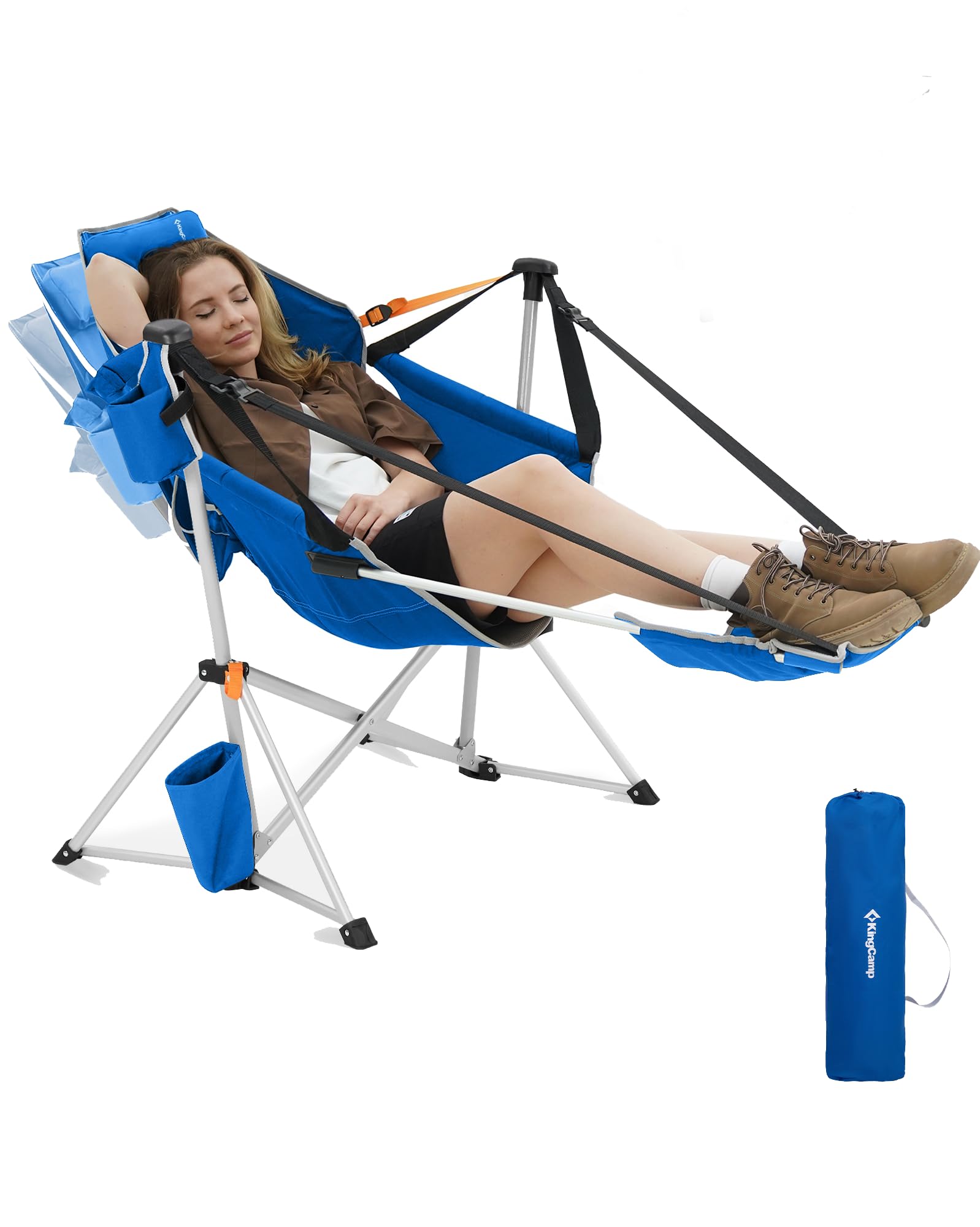 KingCamp Hammock Chair with Footrest, Swinging Portable Folding Camping ...