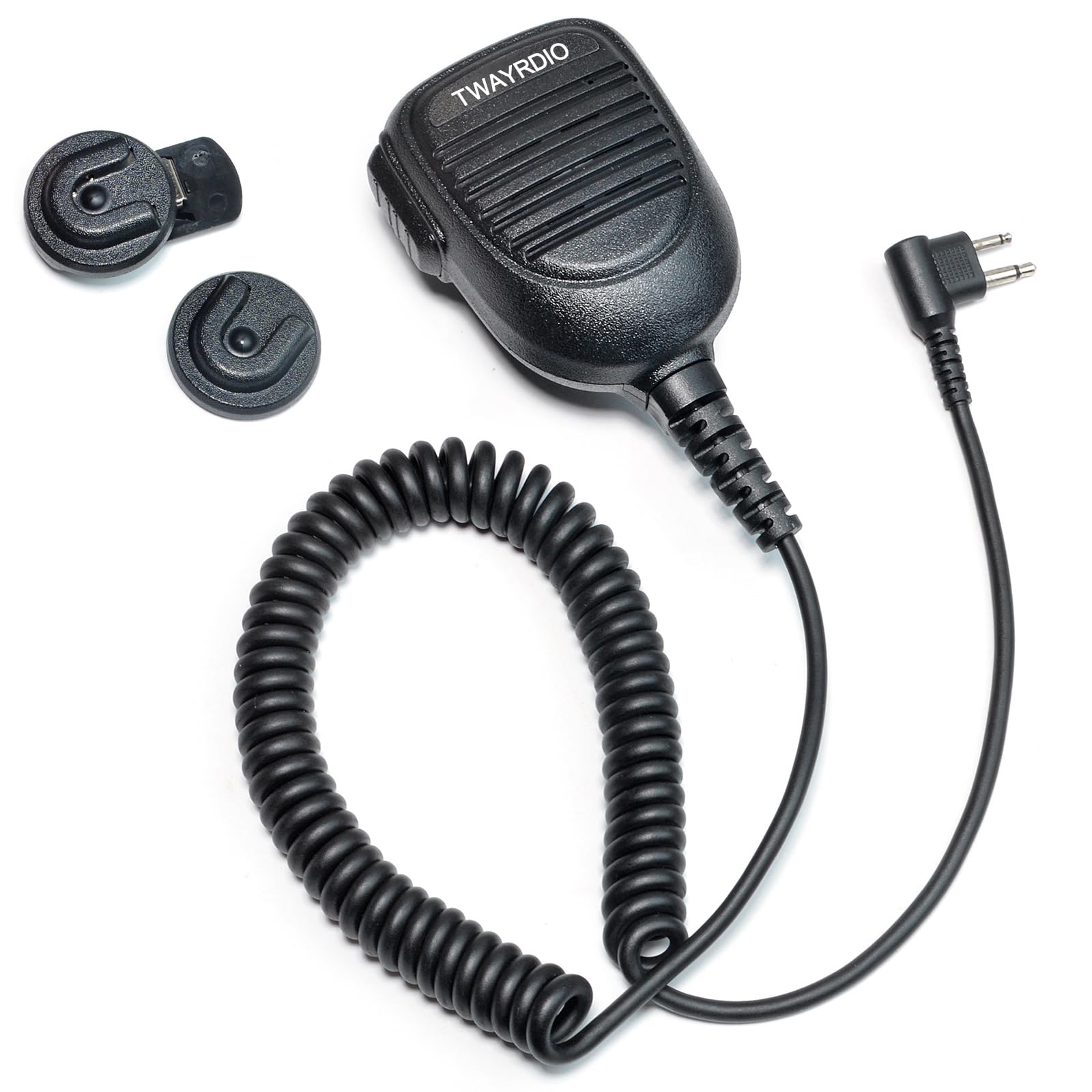TWAYRDIO Speaker Microphone Mic with Removable Clip Compatible with ...