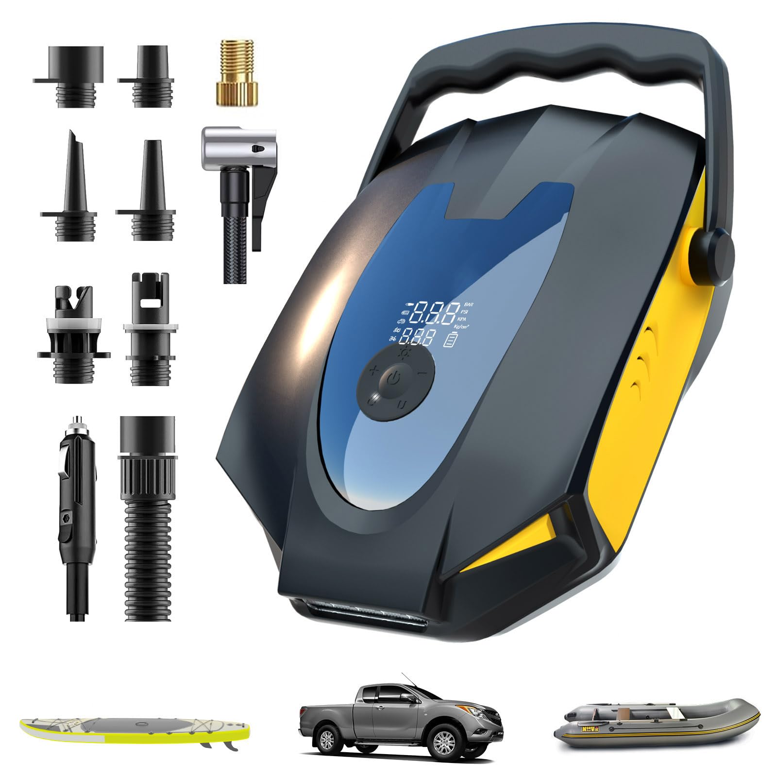vogma 50PSI Electric Paddle Board Pump, Dual Motor SUP Air Pump for ...