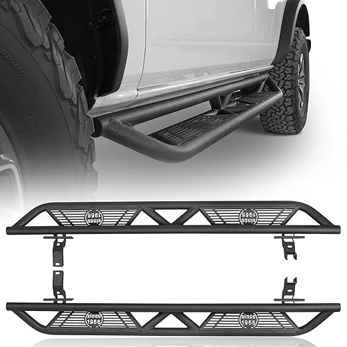 Hooke Road Bronco Running Boards Drop Down Side Steps for 2021 2022 ...
