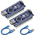 Amazon.com: 2 Pcs Mini Nano V3.0 ATmega328P Microcontroller Board w/USB Cable for Arduino ...