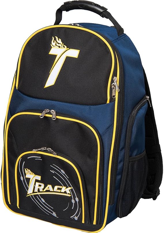 Amazon.com : Track Bowling Premium Player Backpack, Black/Navy/Yellow ...