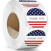 Amazon.com: Whaline 500Pcs Patriotic Thank You Stickers Vintage ...