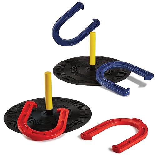 ROXXAM Sports Rubber Horseshoes Set: Outdoor Indoor Rubber Horseshoes ...