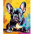Amazon.com: Rebotipy DIY Paint by Number Adorable French Bulldog Paint ...