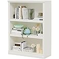 Amazon.com: Bevfint 43 in Tall Bookcase, 3-Tier Bookshelf Open Storage ...