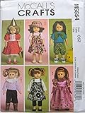 Amazon.com: McCall's Patterns M5775 Doll Clothes For 18-Inch Doll and ...