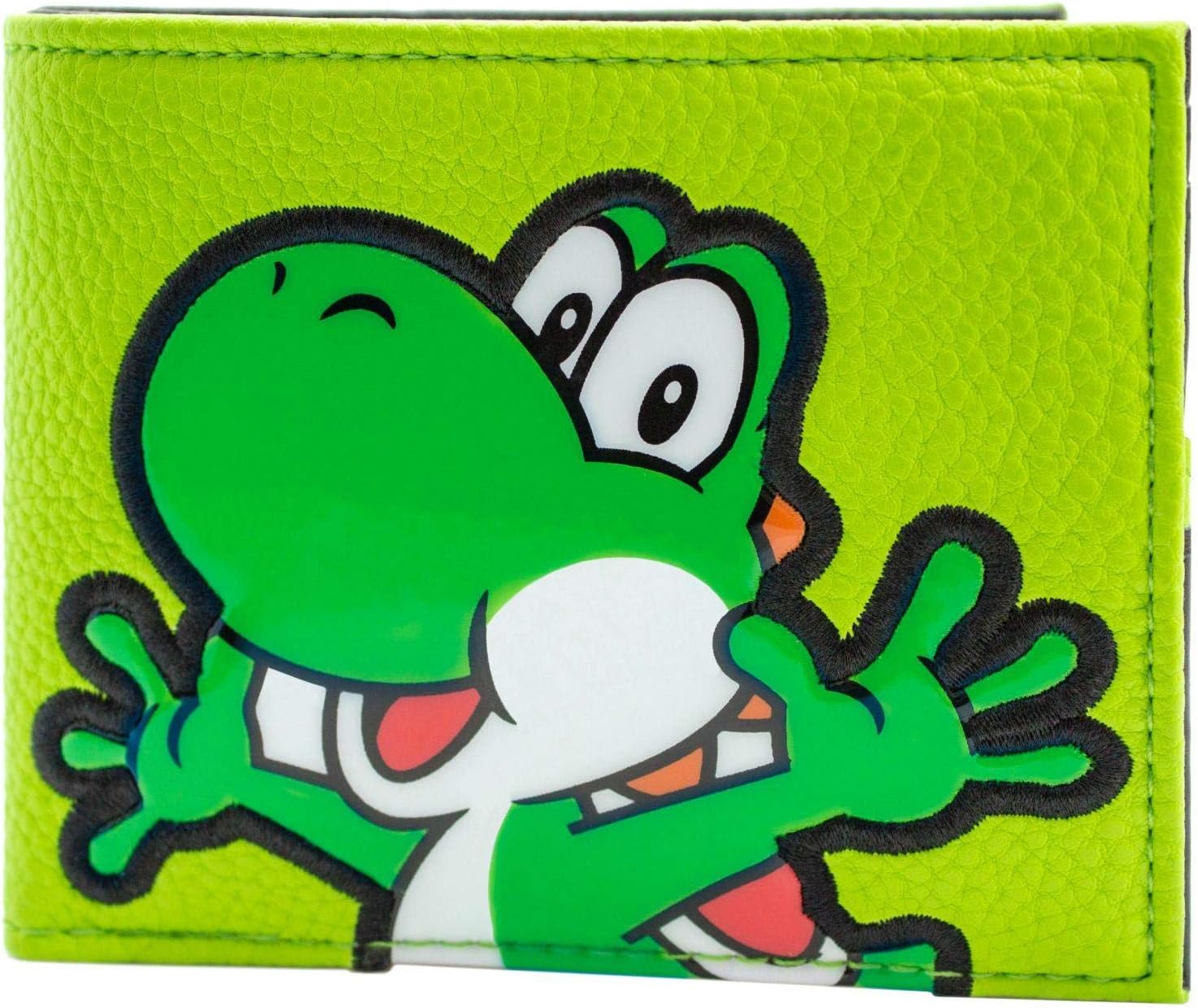 Super Mario World Yoshi Textured Style Green Bi-Fold Wallet – BigaMart