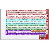 Amazon.com : Quick ACLS Card (2022 ACLS Guidelines) AHA ACLS Badge ...