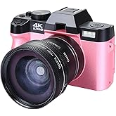 Amazon.com : Monitech 4K Digital Camera for Photography, 48MP Vlogging ...