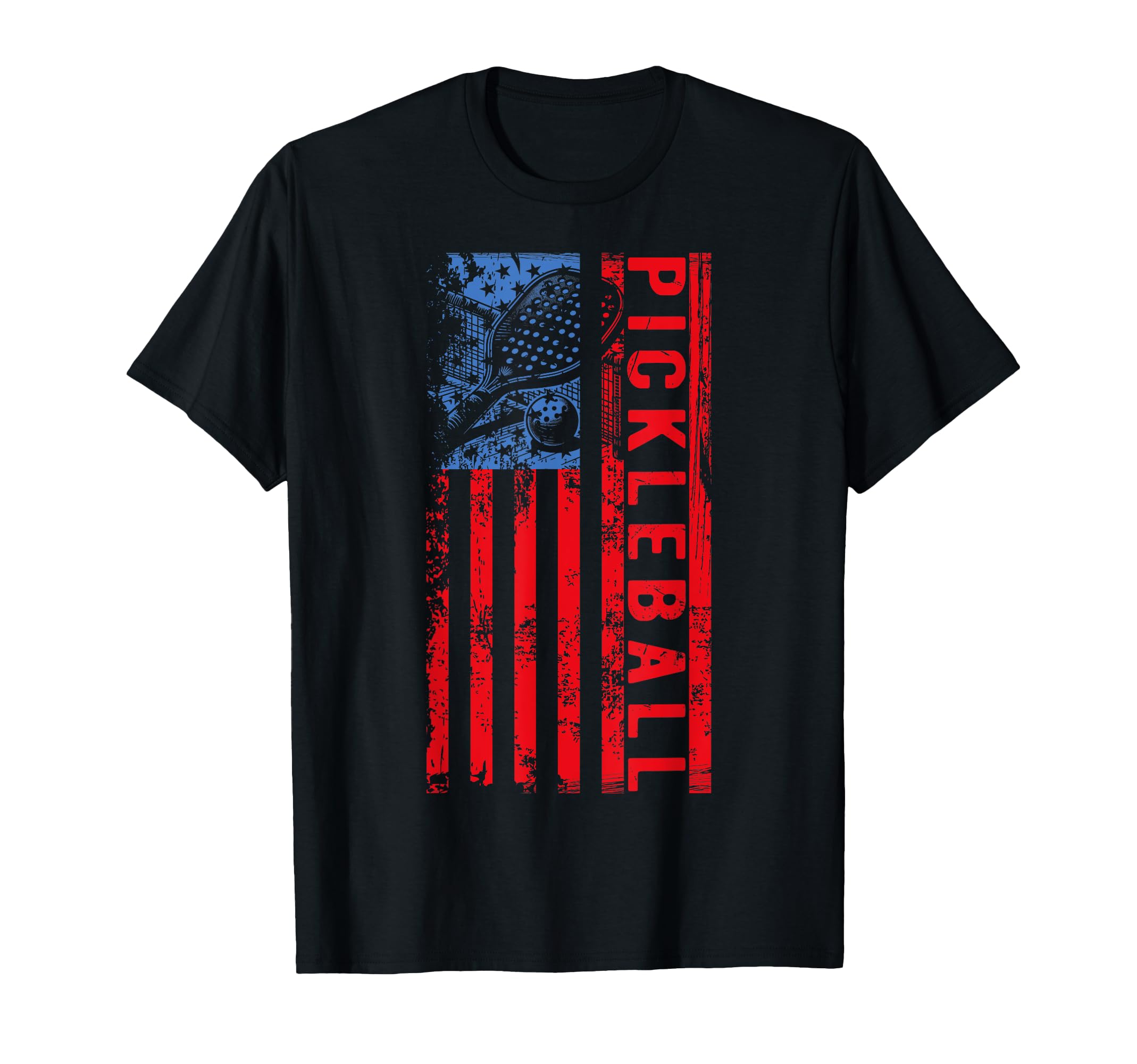 US Flag Pickleball American Pickleball Player T-Shirt, L for sale ...