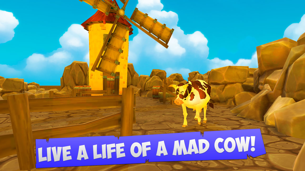 Crazy Cartoon Cow 3D: Escape From Farm: Amazon.es: Appstore para Android