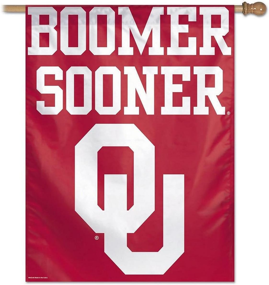 Wincraft Oklahoma Sooners Boomer Sooner House Flag, Outdoor Flags ...