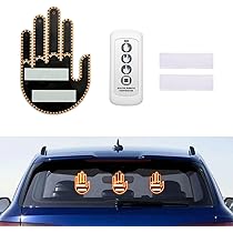 Car Gesture Light With Remote Car Finger Light With Remote,Road Rage ...