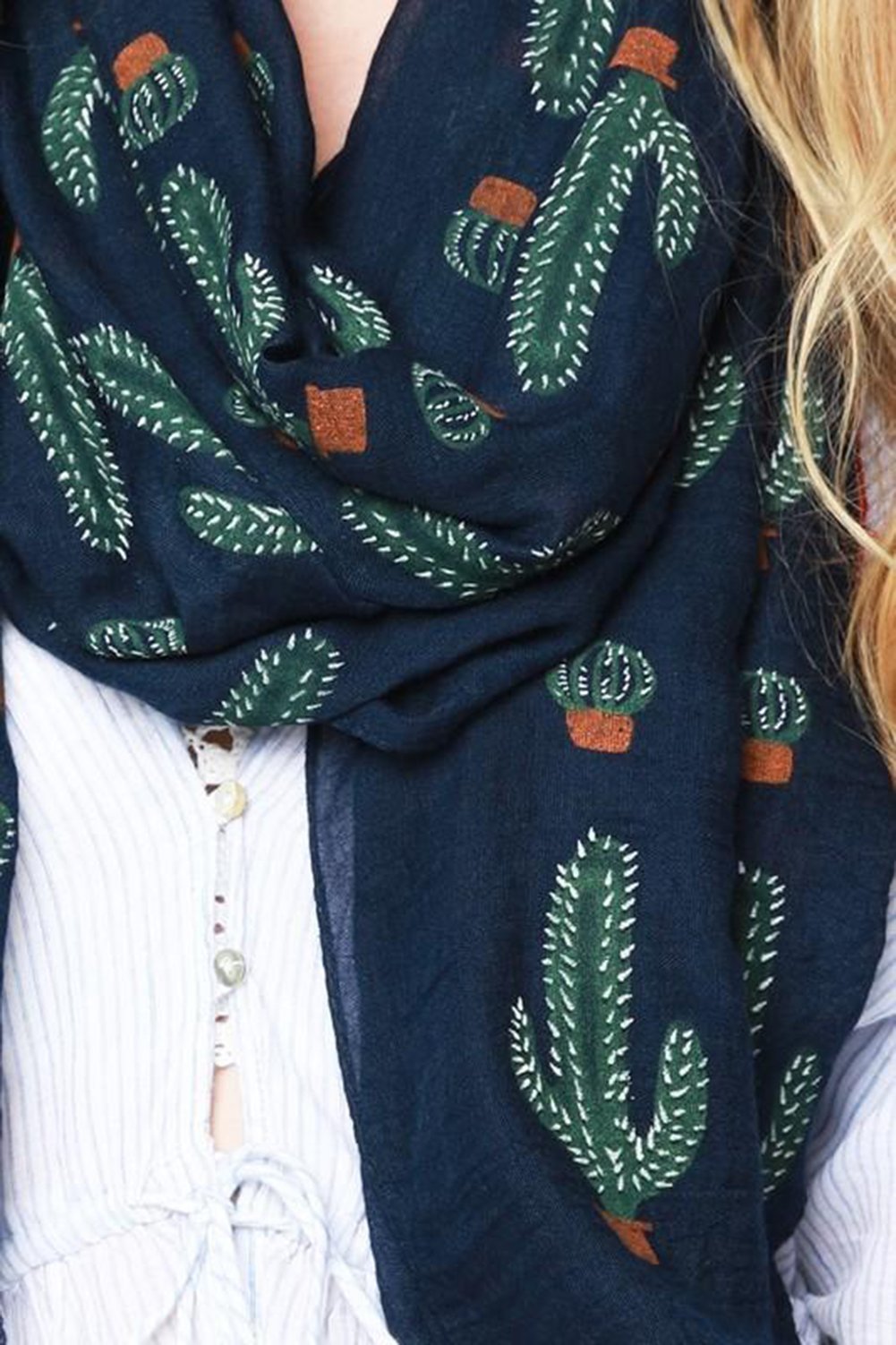 StylesILove Womens All Seasons Soft Cozy Wild Desert Cactus Wrap Shawl ...