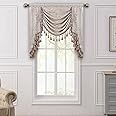 Amazon.com: Loom and Mill Luxury Jacquard Waterfall Valance for Living ...