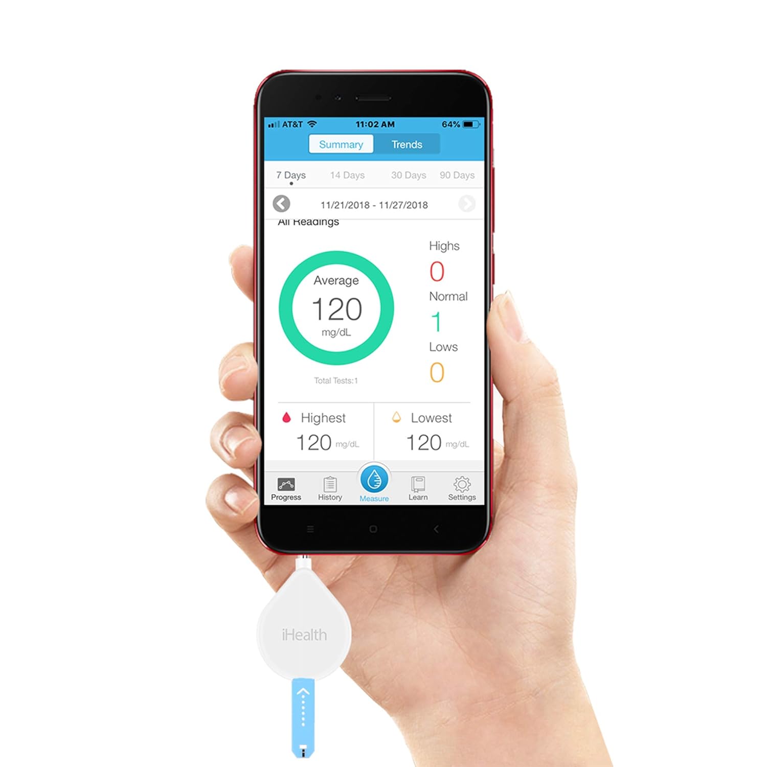 iHealth ALIGN BG1 Smart Gluco-Monitoring System and 1 Lancing Device ...
