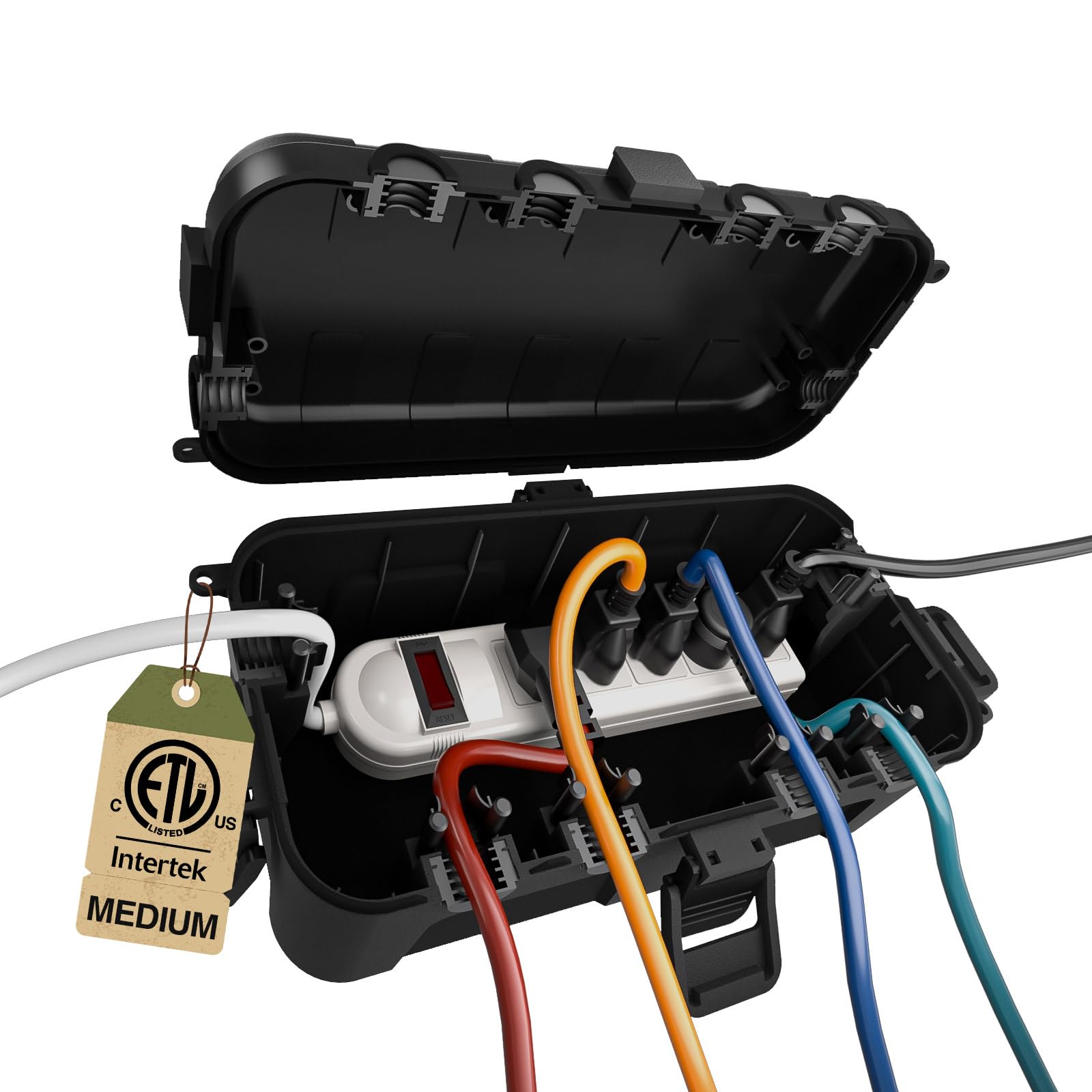 Flemoon Medium Outdoor Electrical Box (11.5x5.2x4 inch), IP54 ...