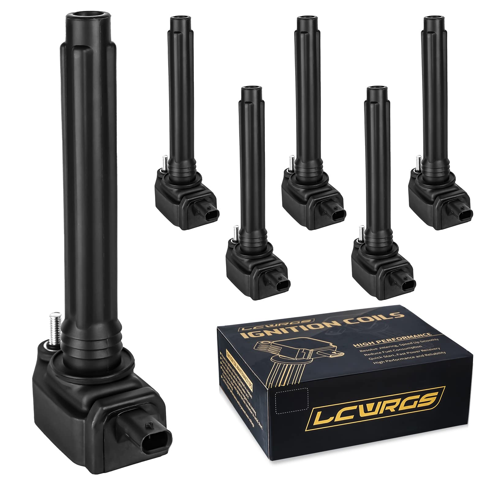 Set of 6 Ignition Coils Fits for 3.6 V6 2011 2012 2013 2014 2015 2016 ...