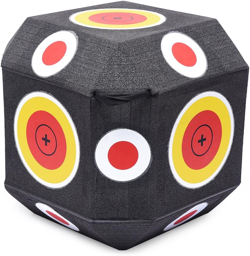 Amazon.com : TOPRADE 18-Sided 3D Cube Reusable Archery Target Made of ...