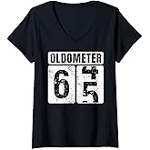 Amazon.com: Oldometer 65 Shirt Vintage Funny 65th Birthday Gift Idea T ...