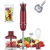 Amazon.com: HOMCOM Immersion Hand Blender, 400W 4-in-1 Handheld Stick ...