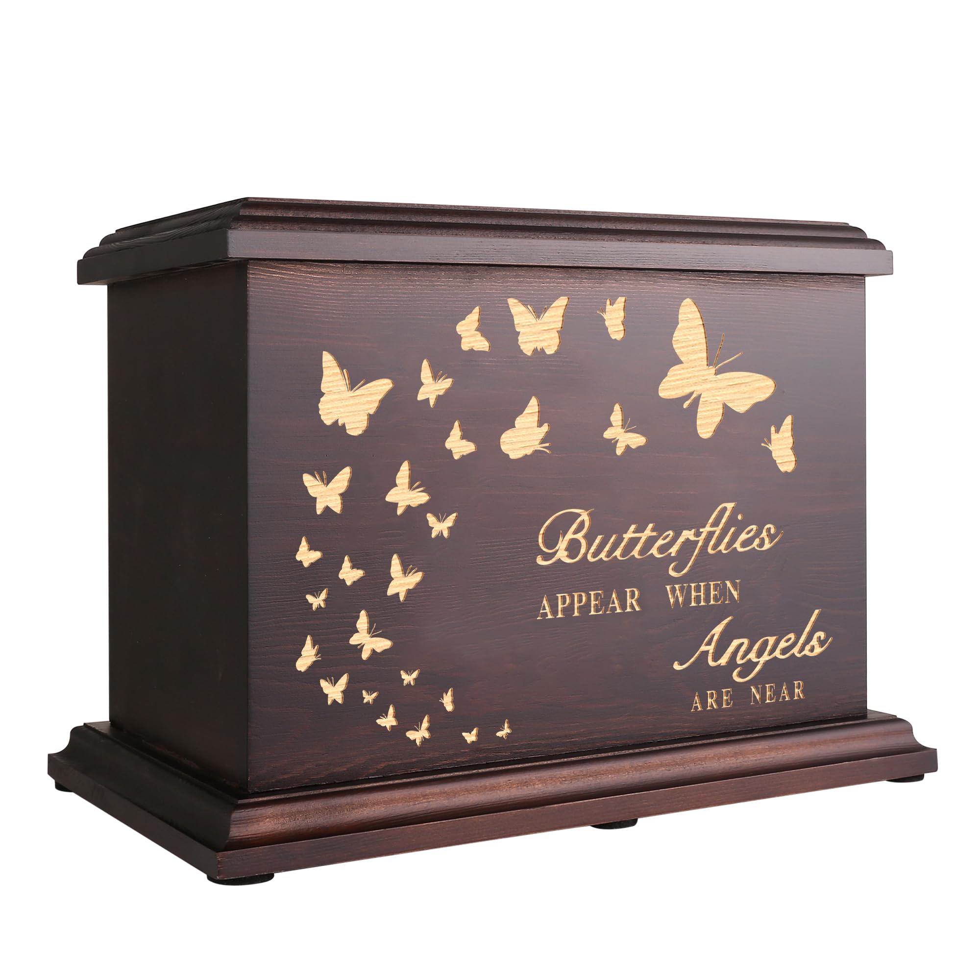 Cremation Memorial Urns for Human Ashes Adult Male Female, Wooden Urns ...